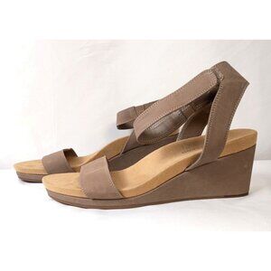 Lucky Brand | Shoes | Lucky Brand Kanoa Leather Wedge Heel Sandals ...